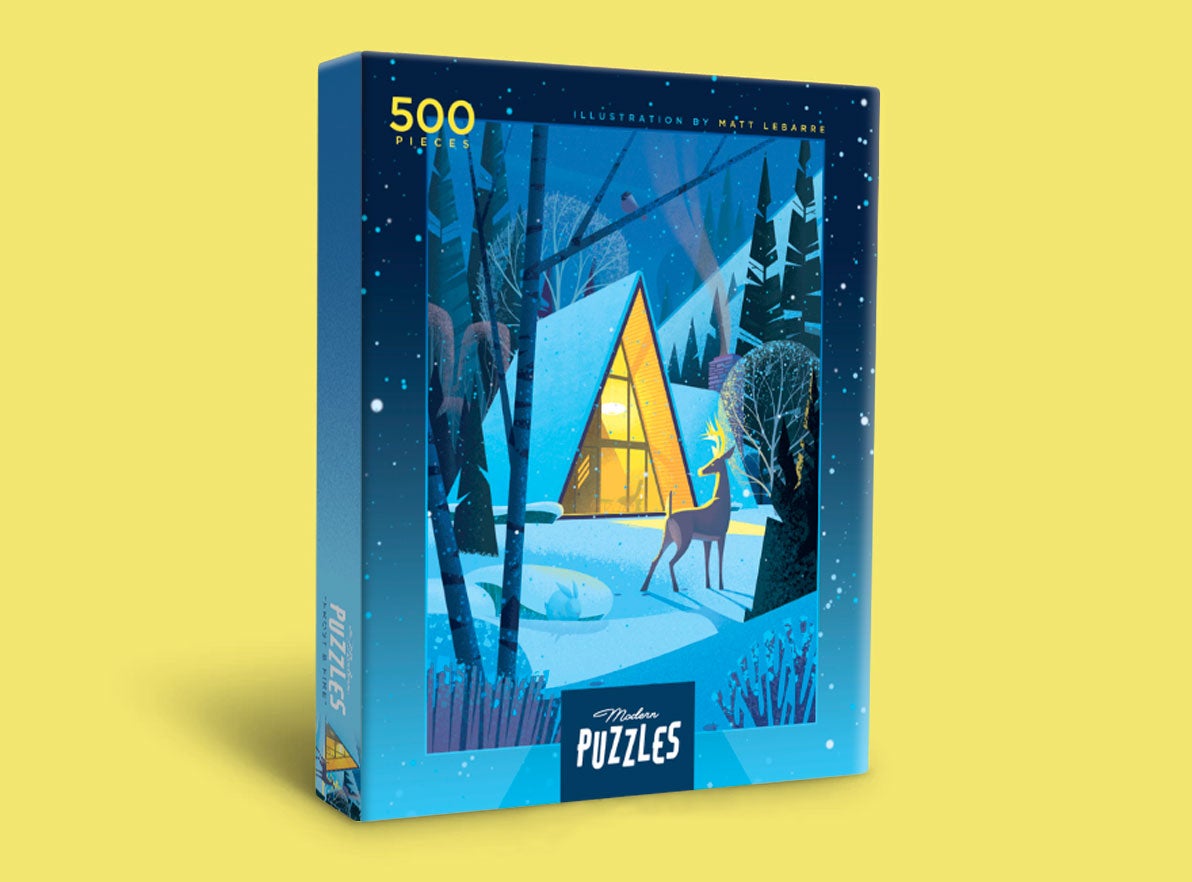 Modern Puzzles | Frost & Fire | 500pc Modern Jigsaw Puzzle | Modern Puzzles